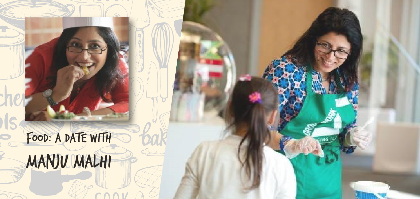 Come and enjoy a medley of Brit-Indi dishes from famed BBCTV cook Manju ...